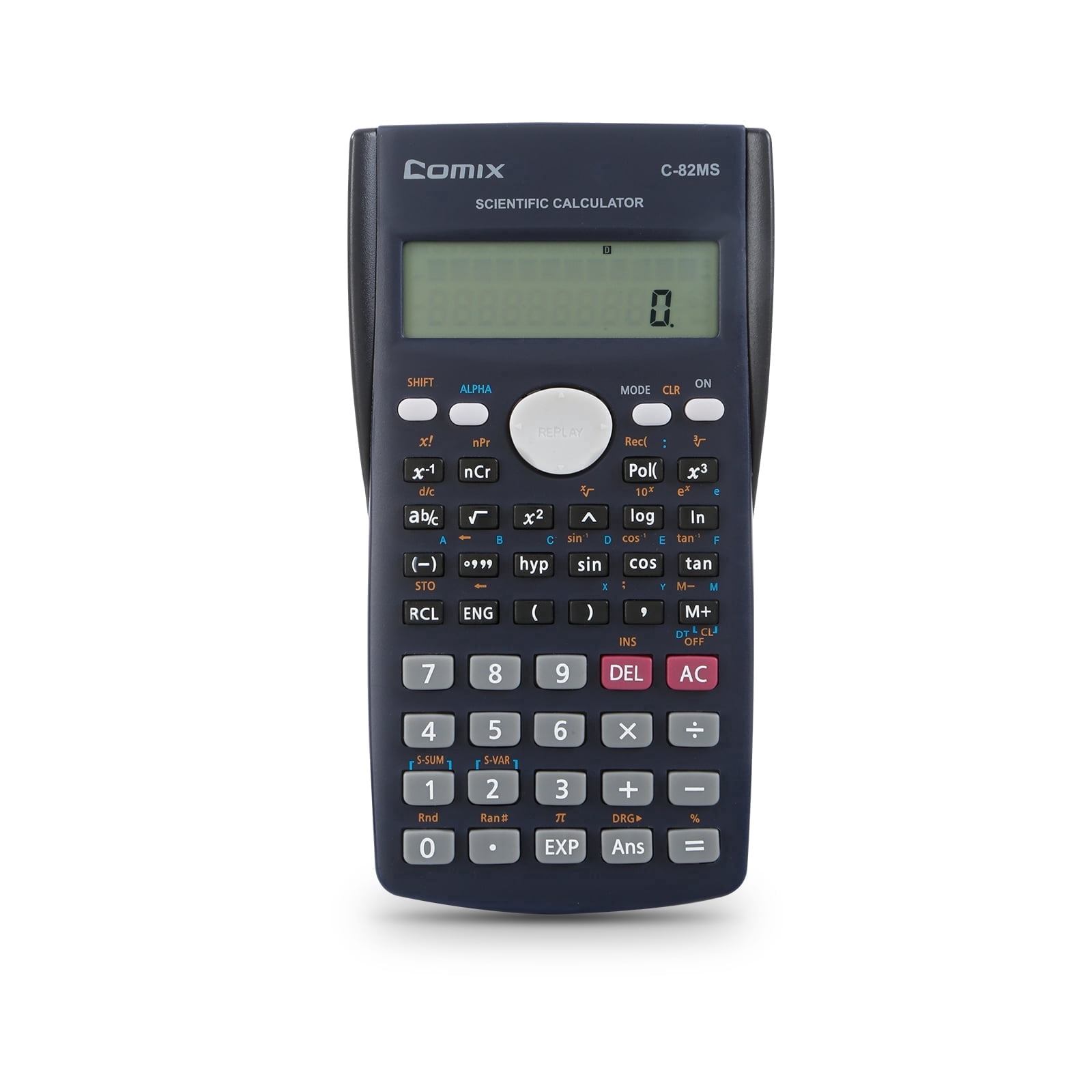 Comix fx‑82MS Scientific Calculator,2-Line Display,240 Functions, Solar ...