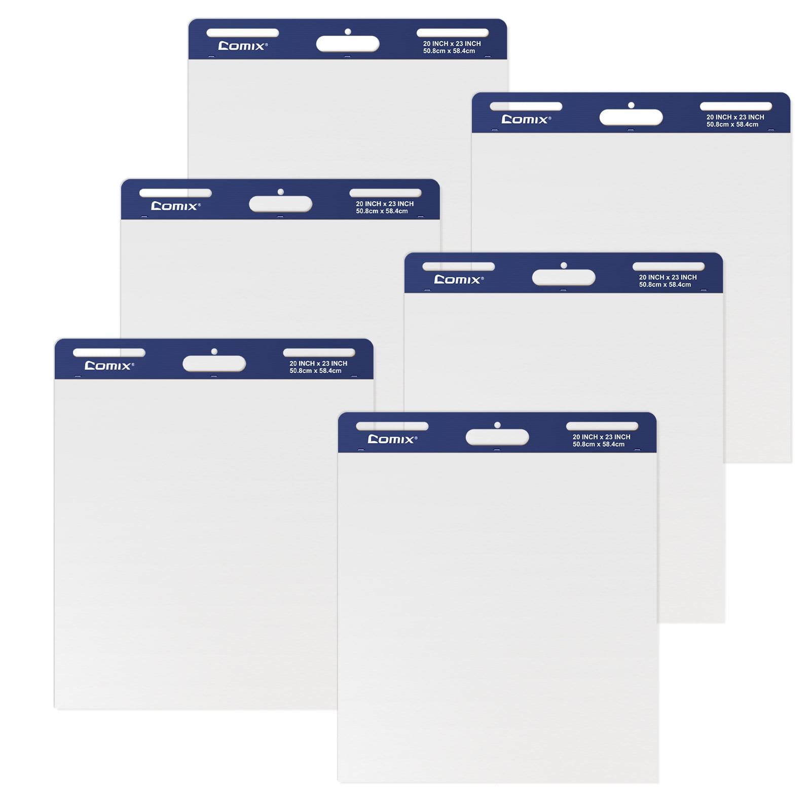 Comix Sticky Easel Pad, 20 x 23 Inches Flip Chart Paper for Teachers ...