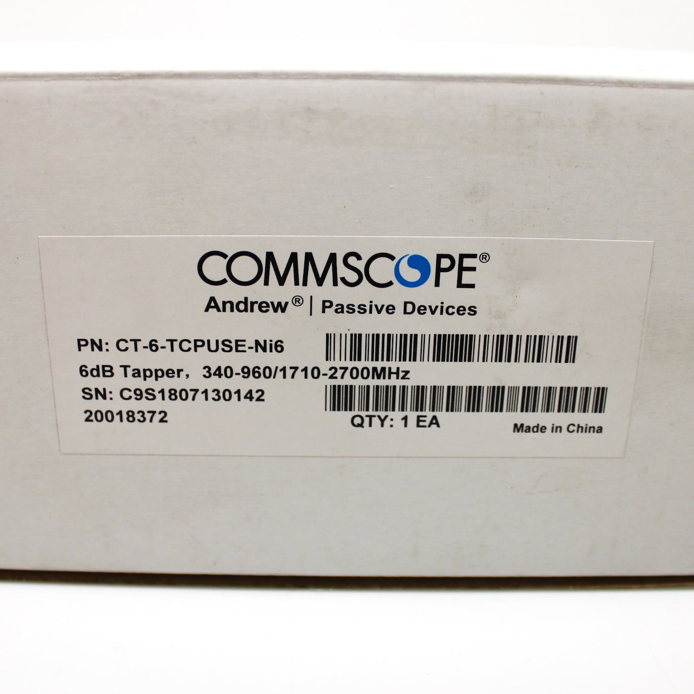 CommScope 340-960/1710-2700Mhz N Female Termination 6dB Tapper CT-6 ...