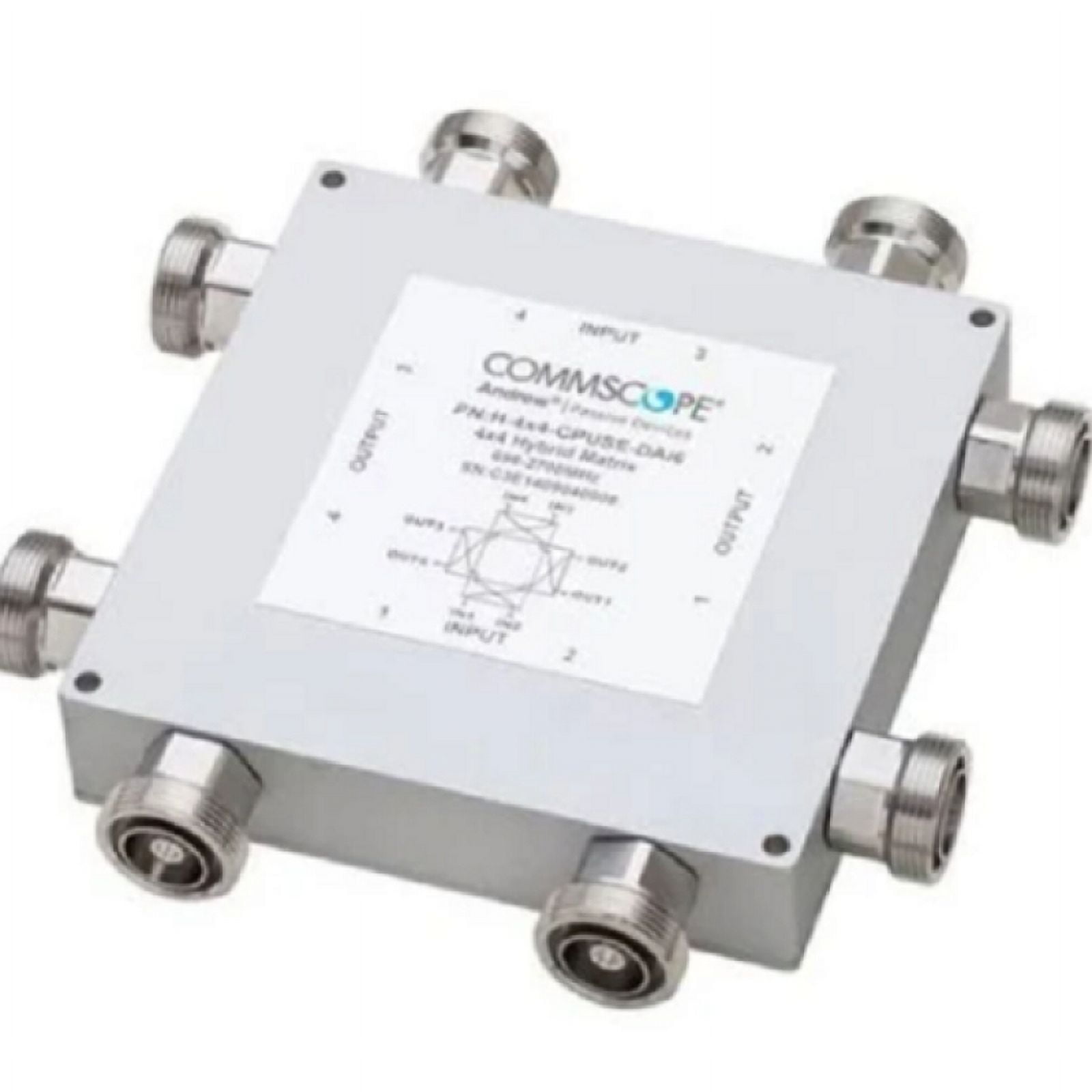 CommScope H-4x4-CPUSE-DAi6 555-2700MHz 4x4 Hybrid Power Hybrid Matrix ...