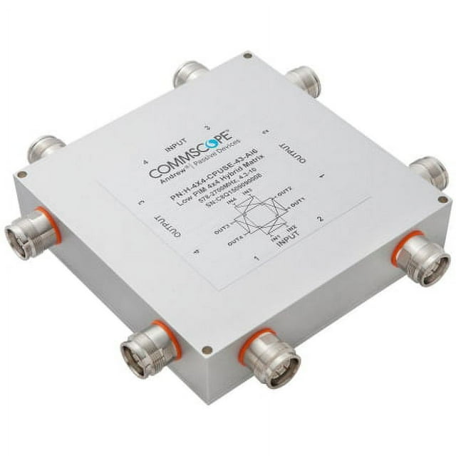 CommScope Low PIM 4x4 High Power Hybrid Matrix 555?2700 MHz - Walmart.com