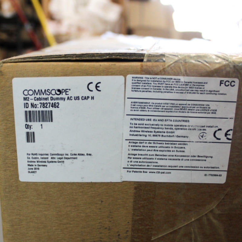 CommScope M2 Cabinet Dummy AC US CAP H ID No. 7827462 - Walmart.com