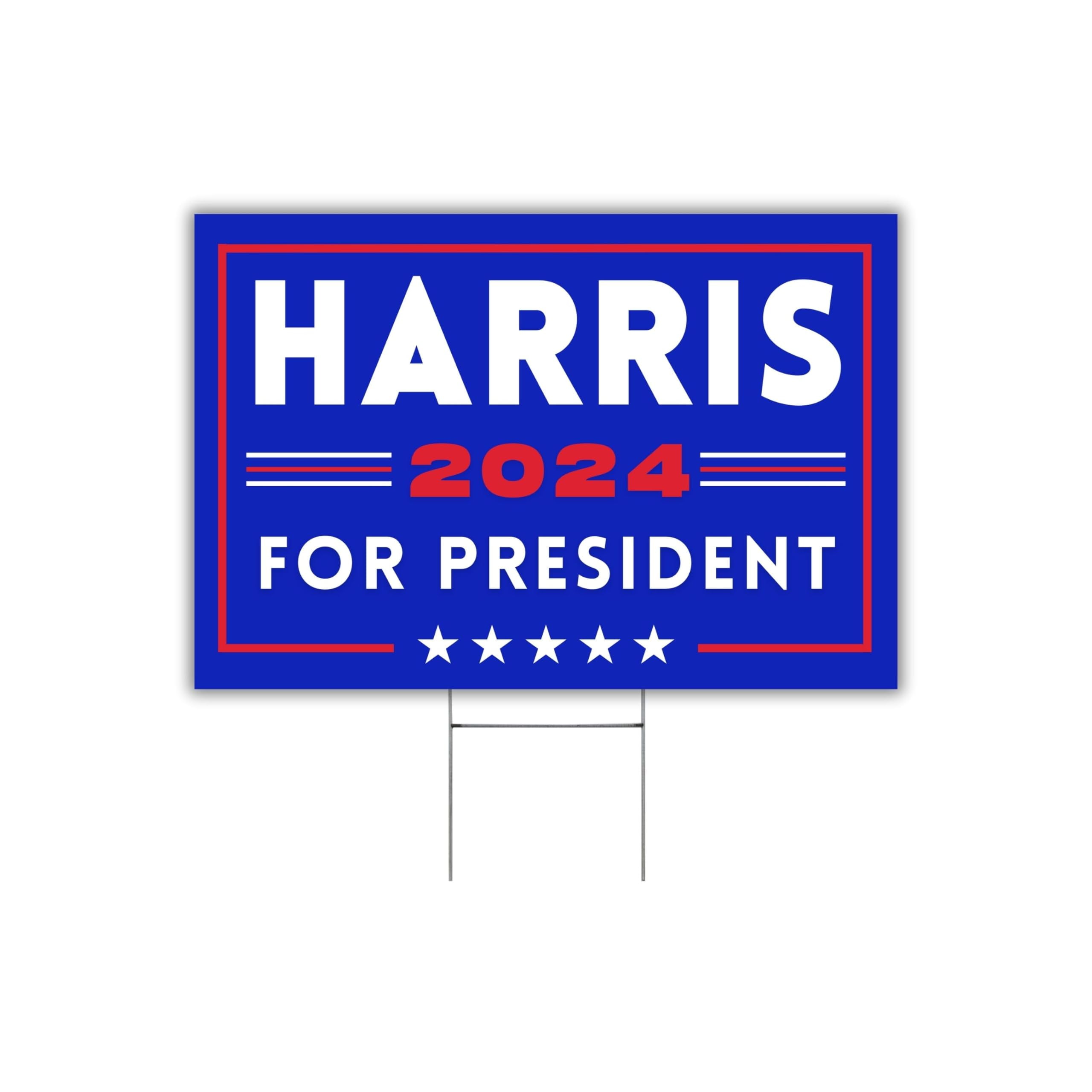 Comma La Harris For OIF8 President 2024 I’m with Sign 18x12” Double ...