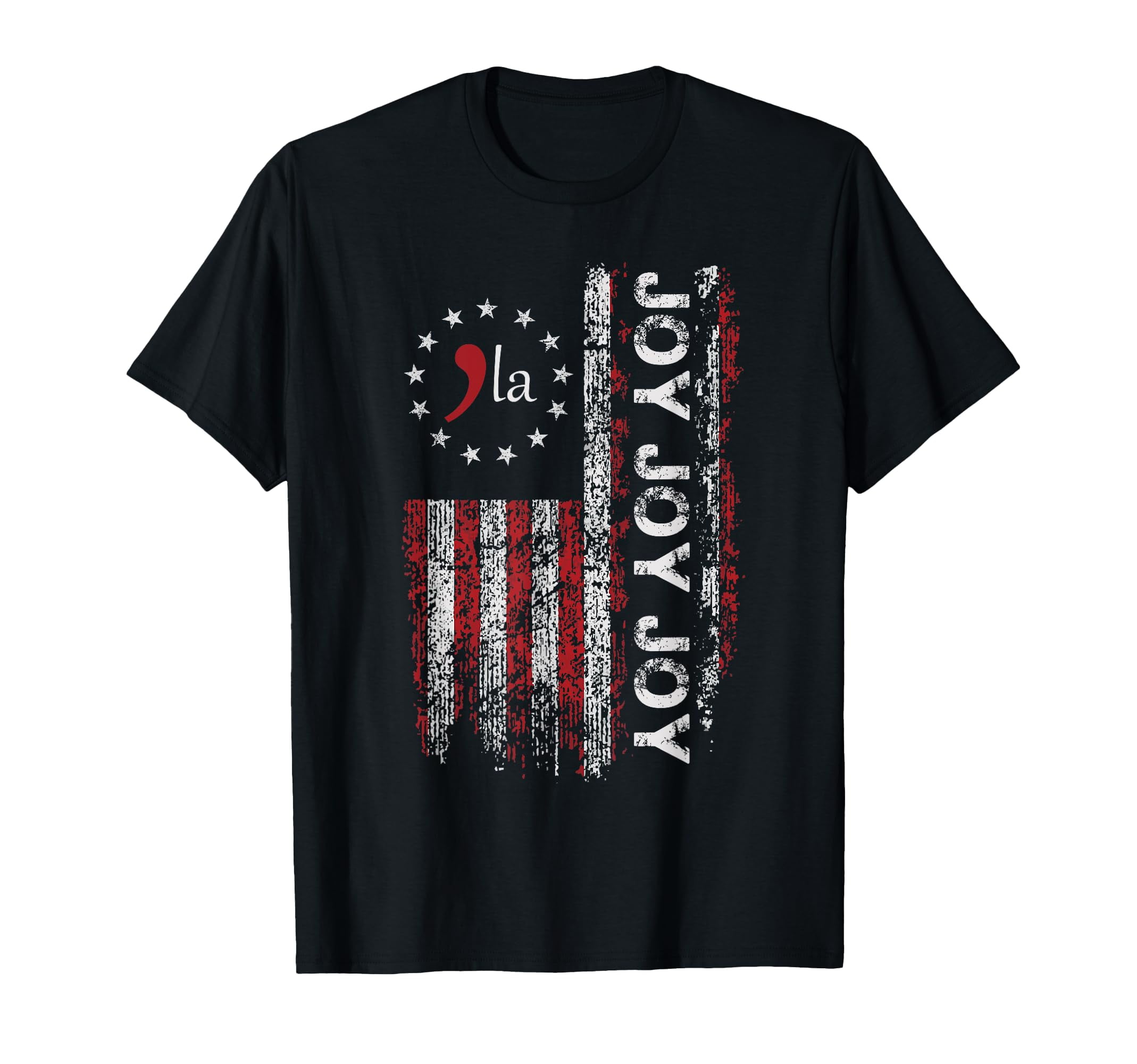 Comma La Joy Joy Joy - Kamala Wins With Joy US Flag Vintage - Walmart.com