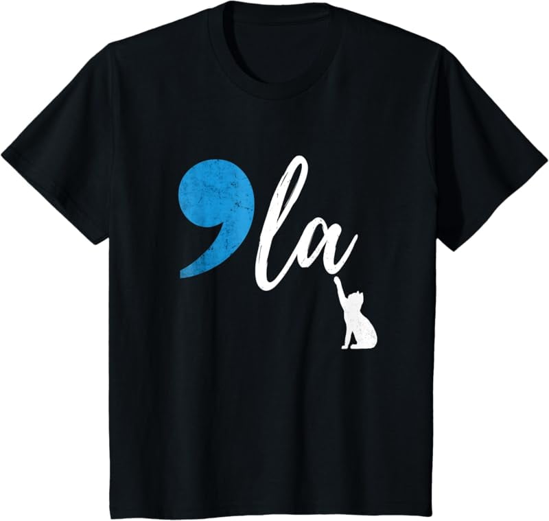 Comma , La Kam_ala Harris vote for childless cat ladies Tee T-Shirt ...