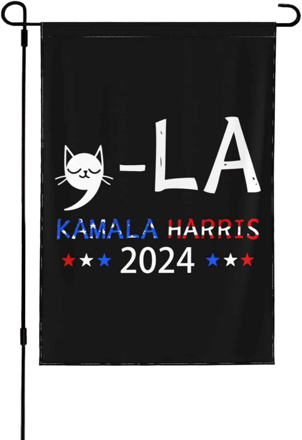 Comma La Kamala Harris 2024 Double Sided Garden Flag Decoration Outdoor ...