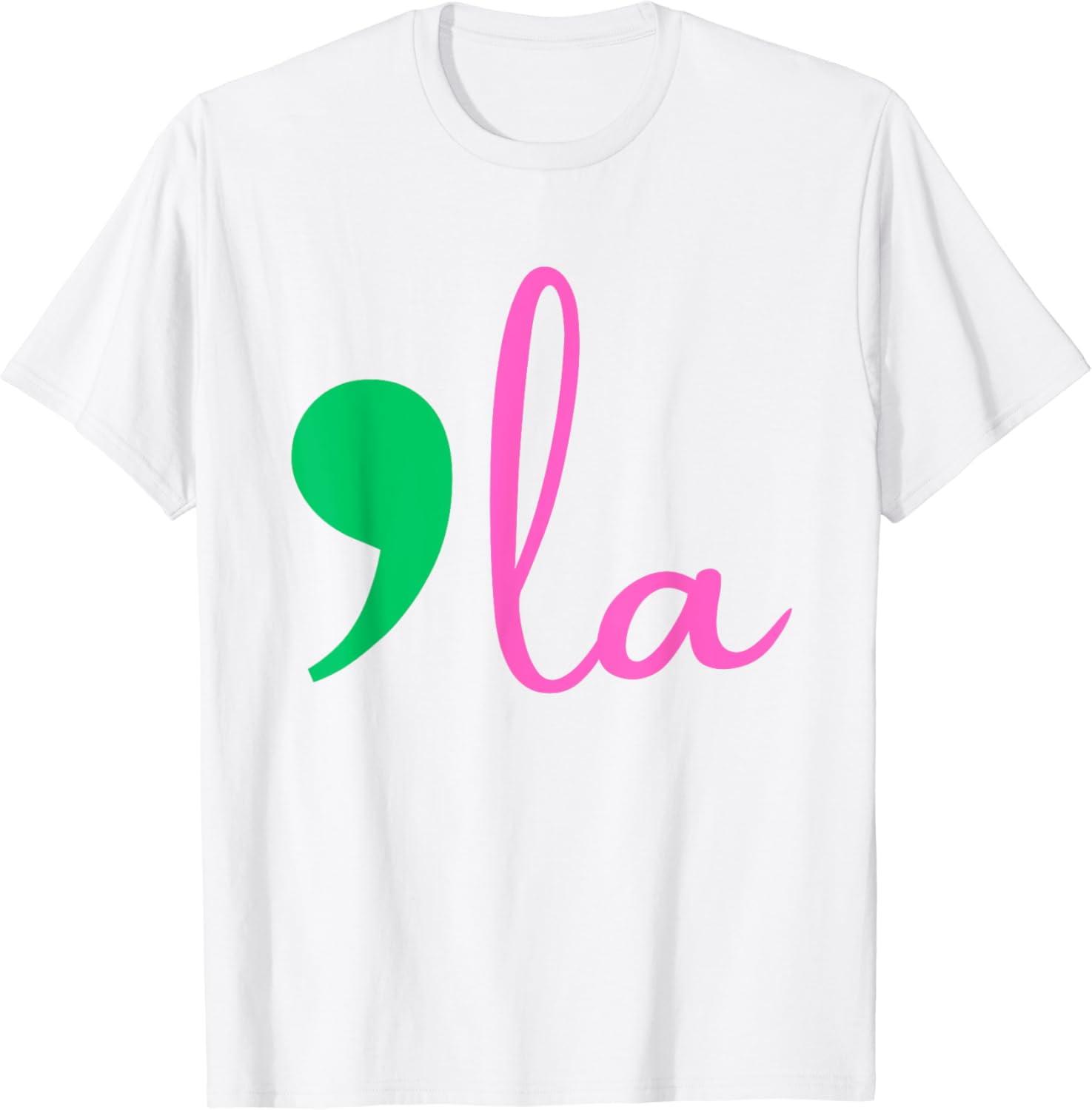 Comma La Kamala Harris 2024 President Comma La Green Pink T-Shirt ...
