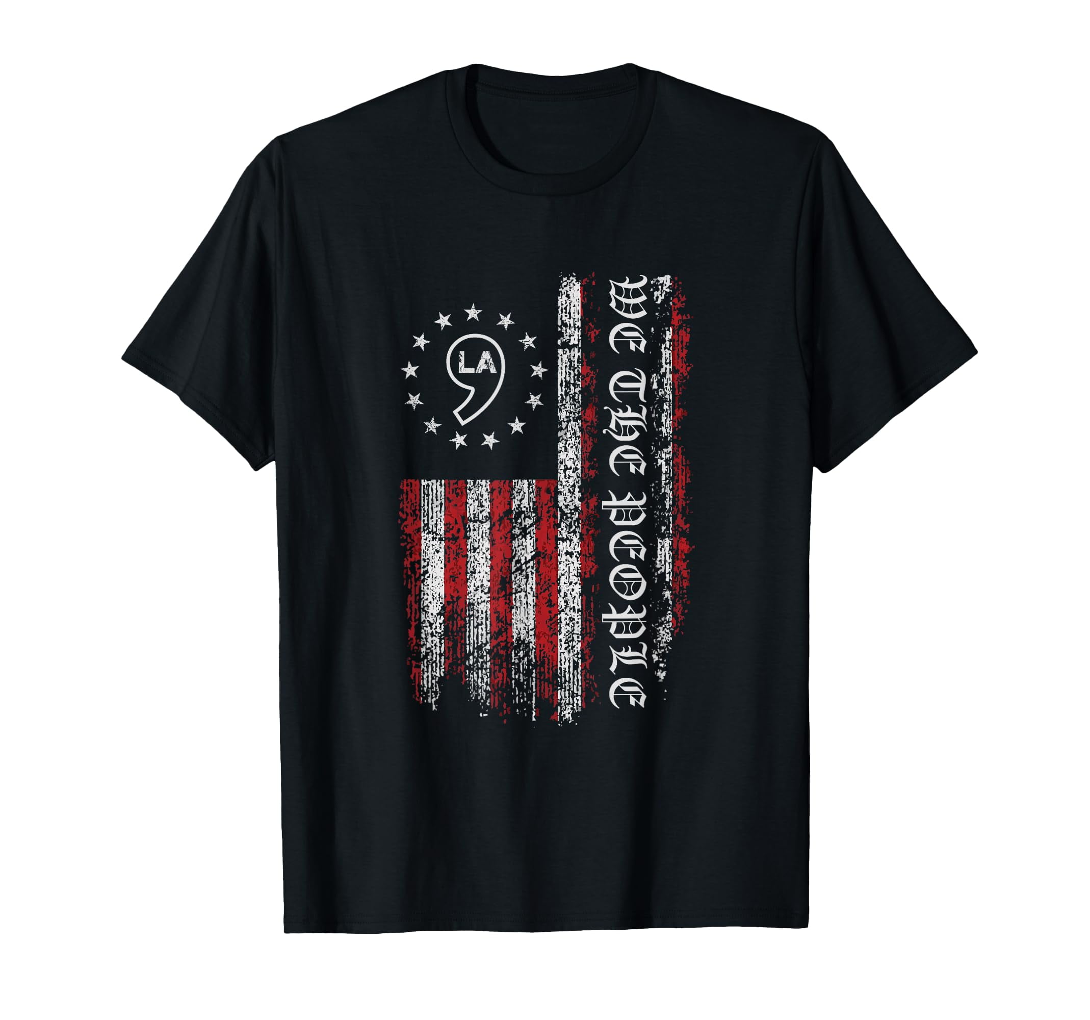 Comma La - Kamala Harris 2024 We The People US Flag T-Shirt Kamala ...