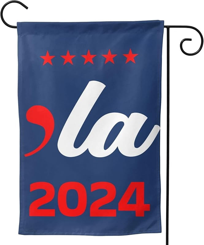 Comma , La Vote Kamala Harris For President 2024 Election Flags Comma ...