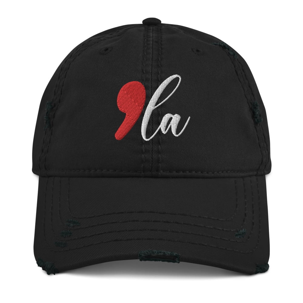 Comma La hat, Embroidered Distressed Dad Hat, Kamala Harris hat, Kamala ...