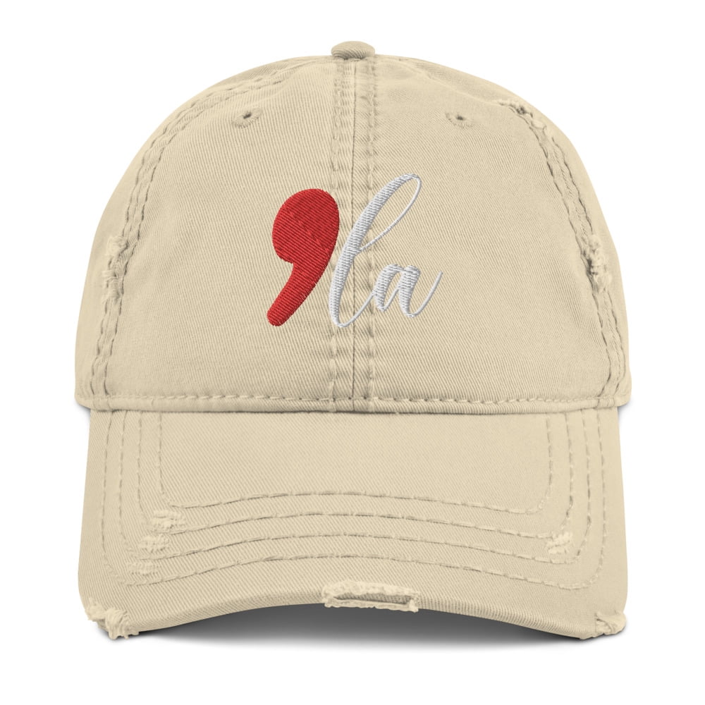 Comma La hat, Embroidered Distressed Dad Hat, Kamala Harris hat, Kamala ...