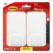 Command Outdoor Hook, Decorate Damage-Free, Water-Resistant Adhesive ...