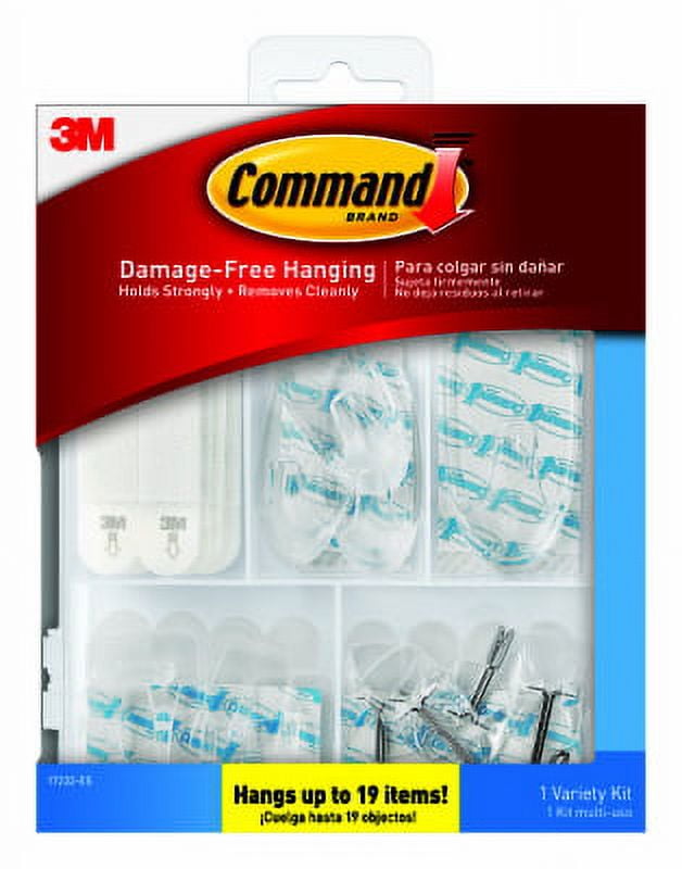Command 53 Pack Clear Damage Free Hanging Hook Holds Strongly Rem, Each ...