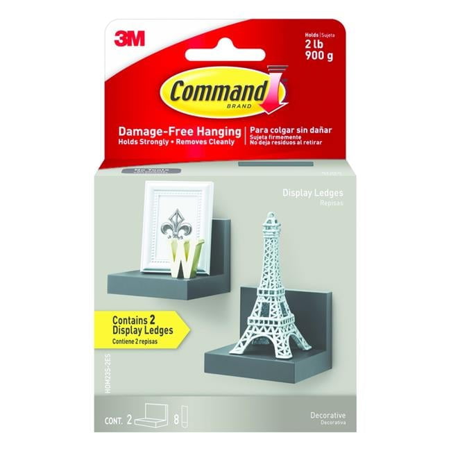 Command Command Adhesive Display Ledge, Slate - Walmart.com