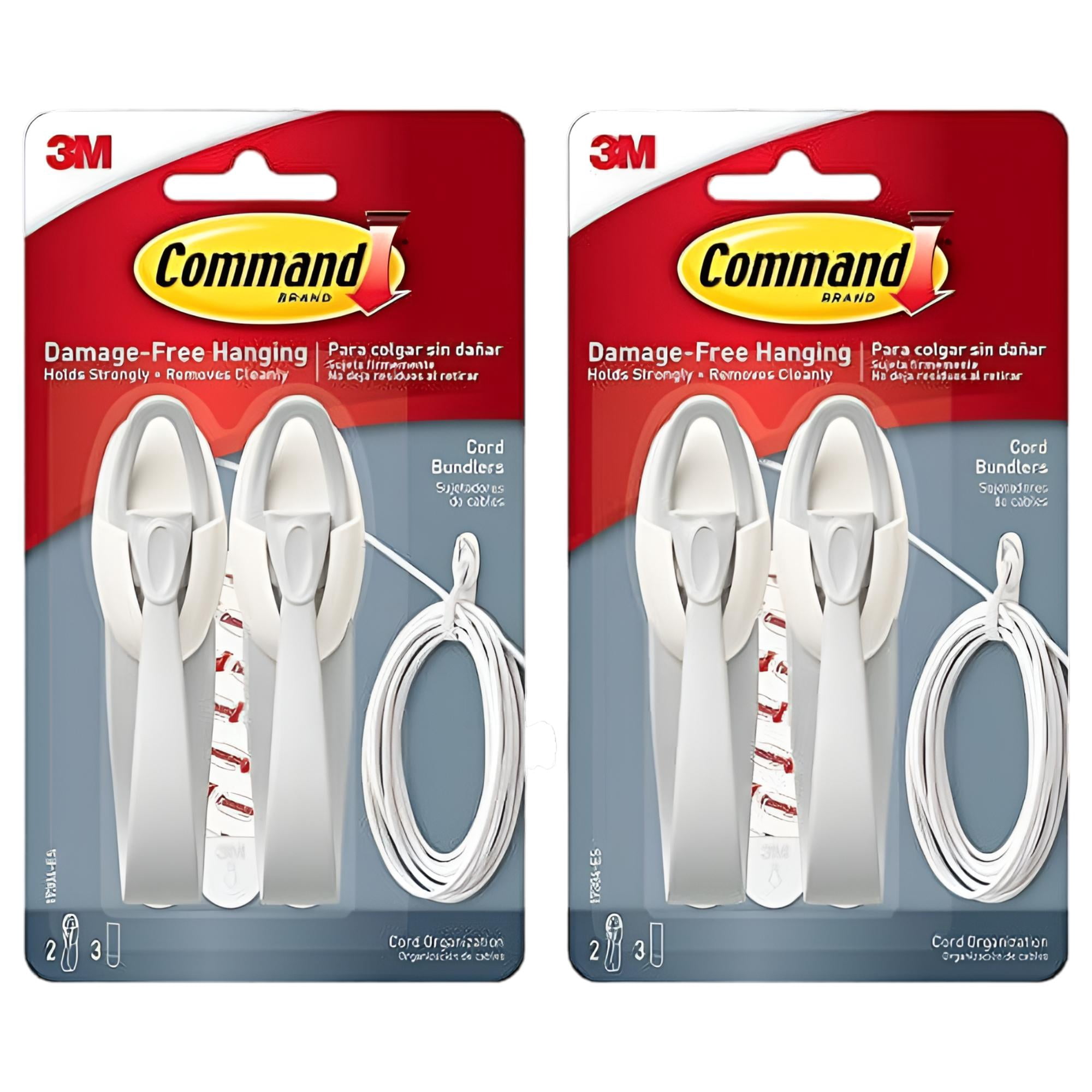 Command Cord Bundlers, Cord Organizer, 2 Bundlers Per Pack, ABS ...