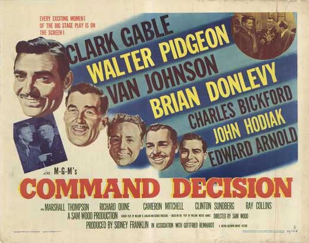 Command Decision - movie POSTER (Style A) (11" x 14") (1948) - Walmart.com