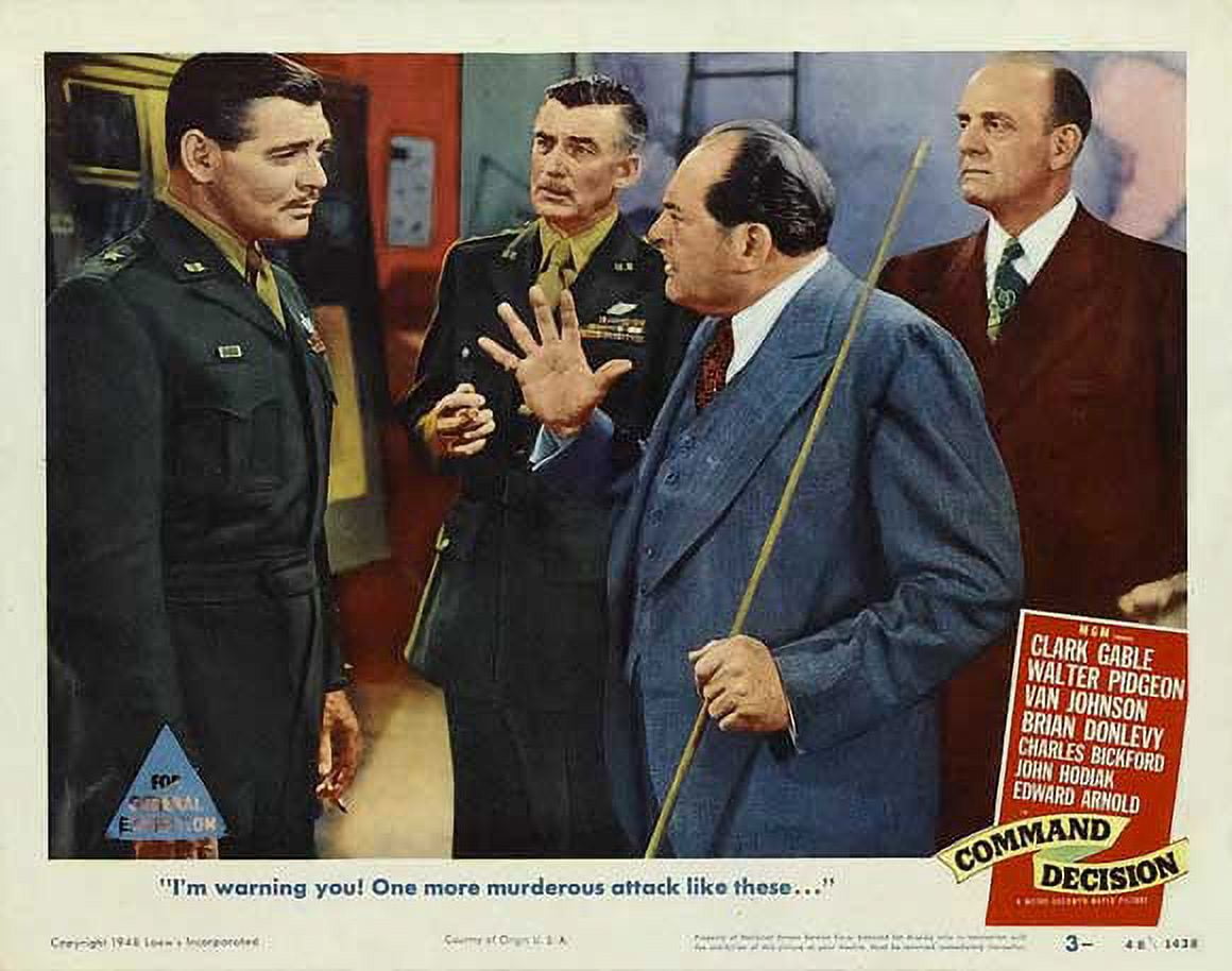 Command Decision - movie POSTER (Style B) (11" x 14") (1948) - Walmart.com