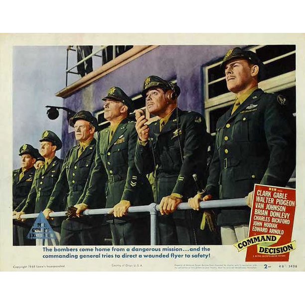 Command Decision - movie POSTER (Style H) (11" x 14") (1948) - Walmart ...