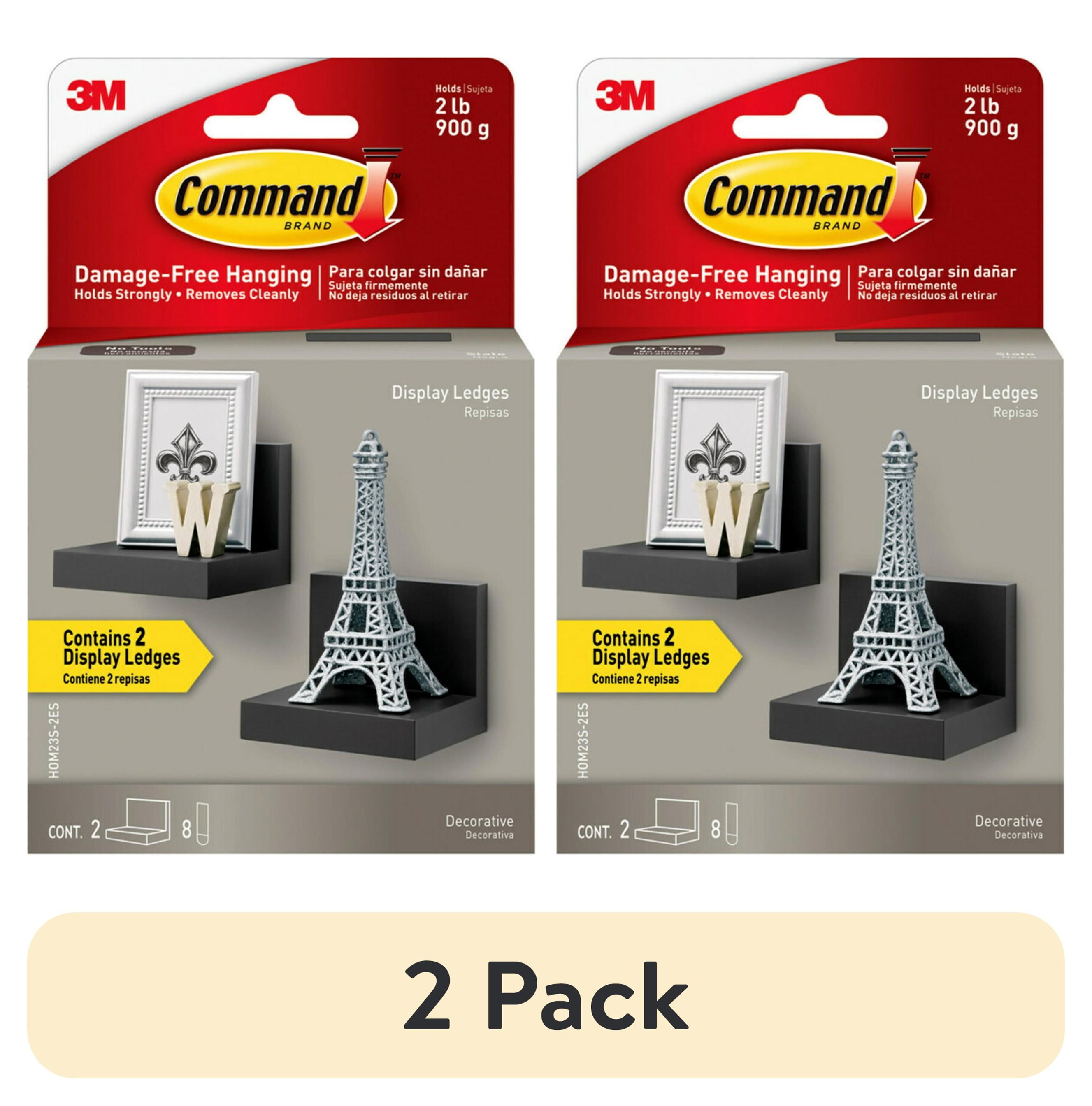 (2 pack) Command Display Ledges, Slate, 2 Wall Display Ledges - Walmart.com
