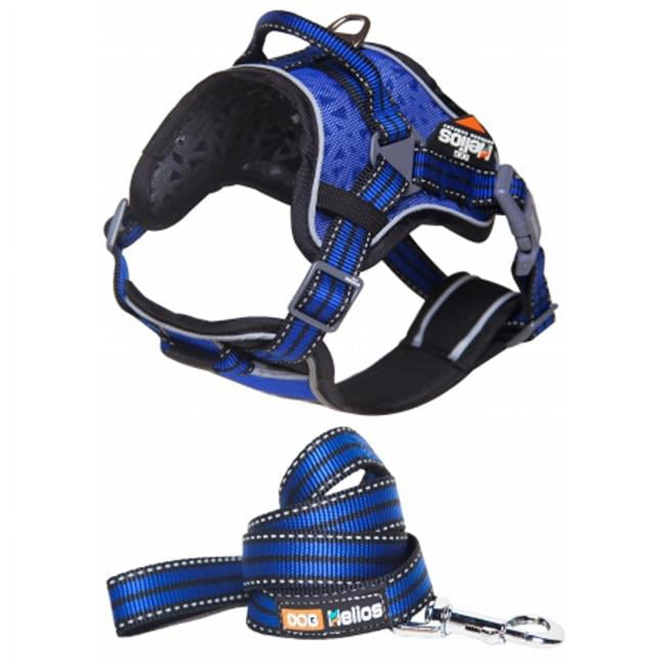 Command Dog Chest Compression Pet Harness & Leash Combo Medium - Blue ...