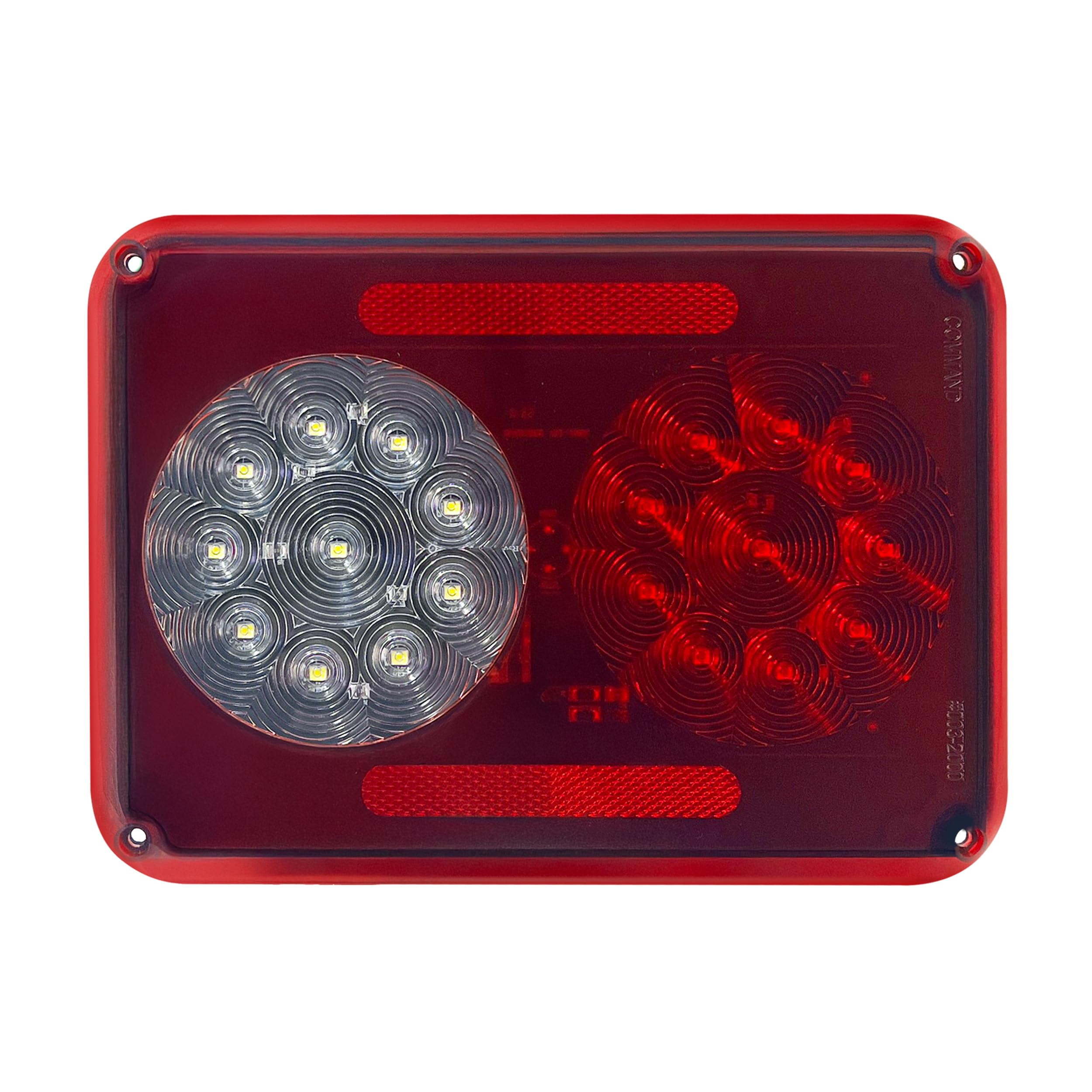 Command Electronics 12V LED KEF16 Surface Mount Double Tail Light - OEM RV, Truck, & Trailer ...