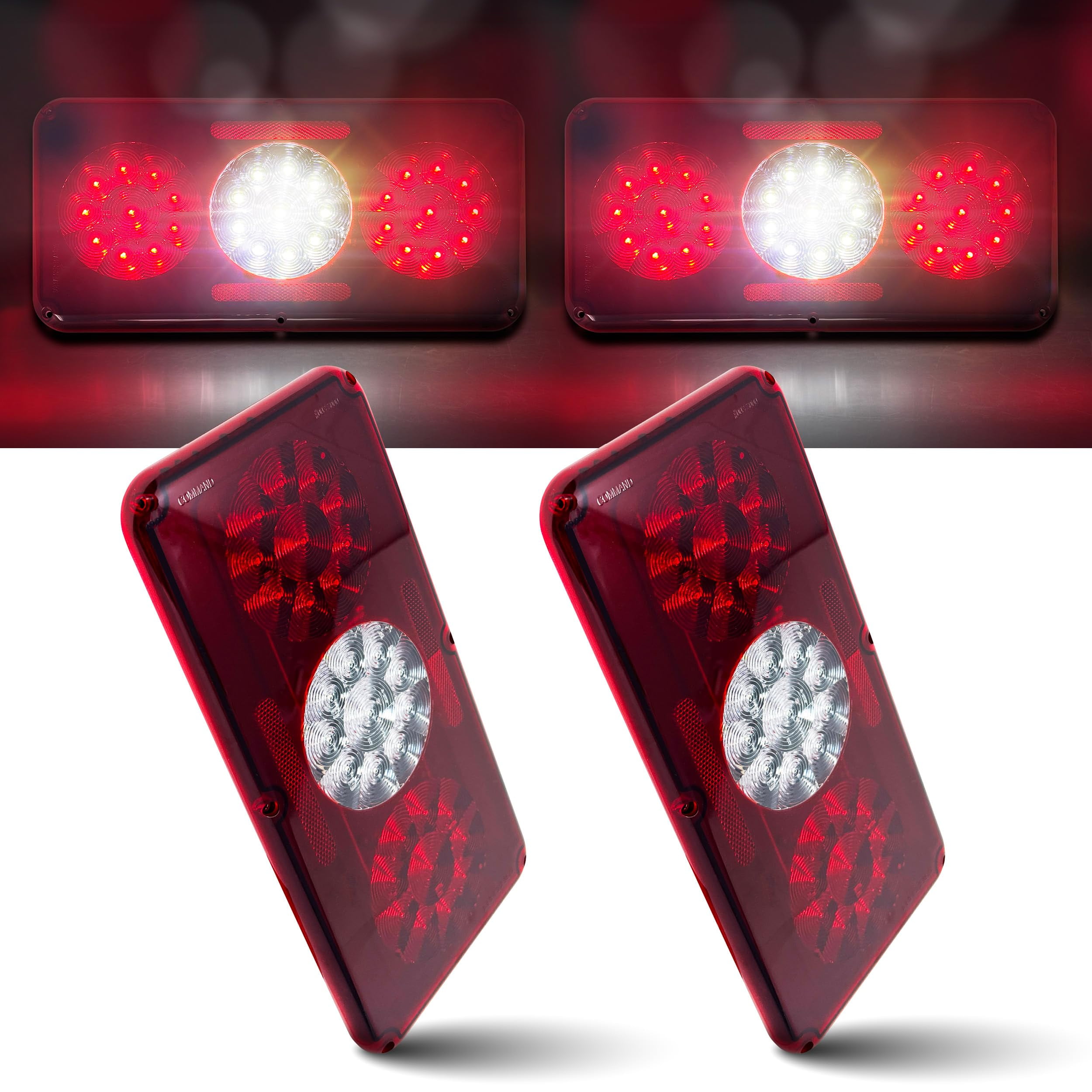 Command Electronics OEM 12V MMF7 LED RV & Trailer Sealed Triple Tail ...