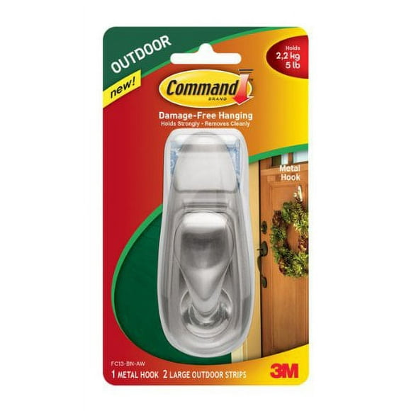 Command Outdoor Hooks in Command Hooks - Walmart.com