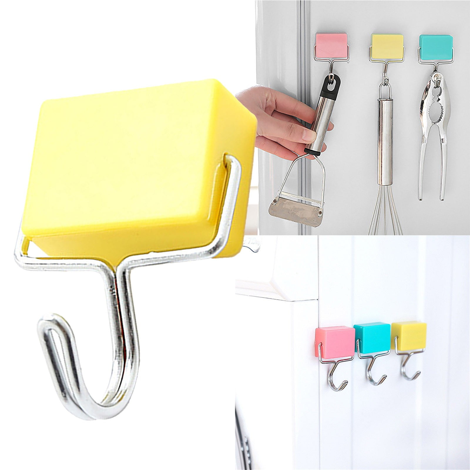 Command Hooks Color Fridge Hanging Magnetic Hook for Locker Kitchen ...