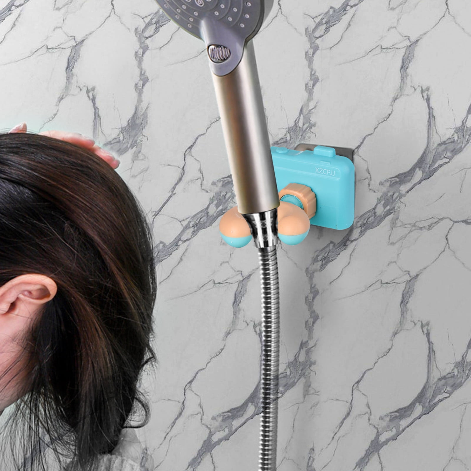 Command Hooks Instant Universal Adjustable Shower Head Stand With Hook ...