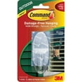 Command Large Clear Outdoor Window Hook, 3 Piece 1 Hook, 2 Strips ...