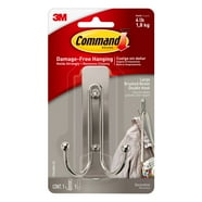 Command Single Point Hook,Molded Plastic,1In,PK2 17304 - Walmart.com