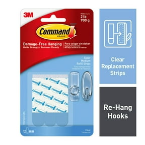 Command Mini Clear Wall Hooks, Damage-Free Adhesive, 48 Hooks and 48 ...