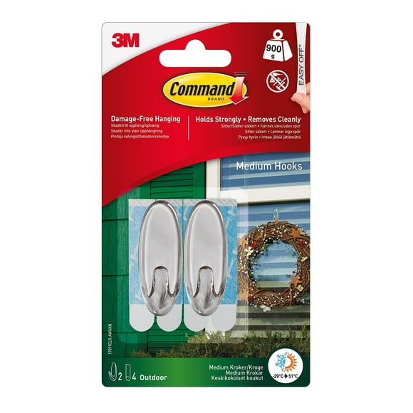 Command Outdoor Hooks in Command Hooks - Walmart.com