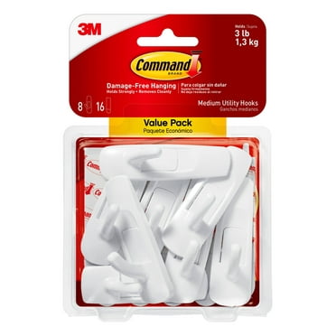 Command Picture Hanging Strips 24/Pkg-8 Medium Strips & 16 Large Strips ...