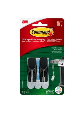 Command Outdoor Hooks in Command Hooks - Walmart.com