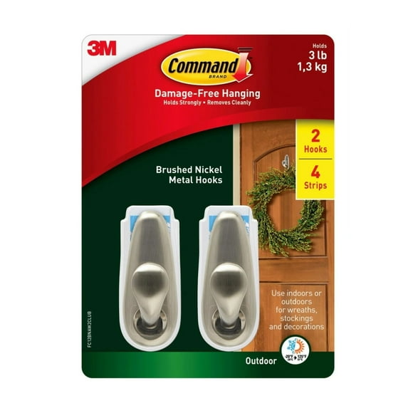 Command Outdoor Hooks in Command Hooks - Walmart.com