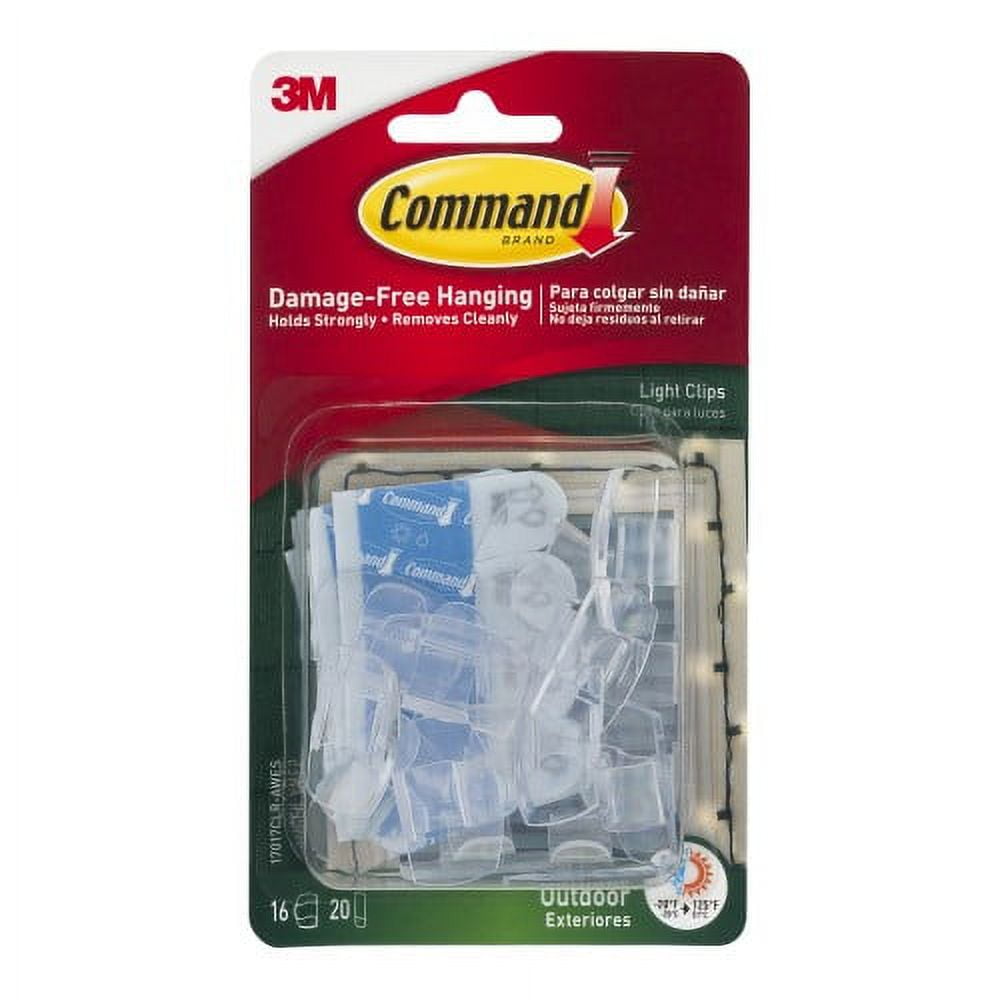 Command Outdoor Light Clips - Walmart.com