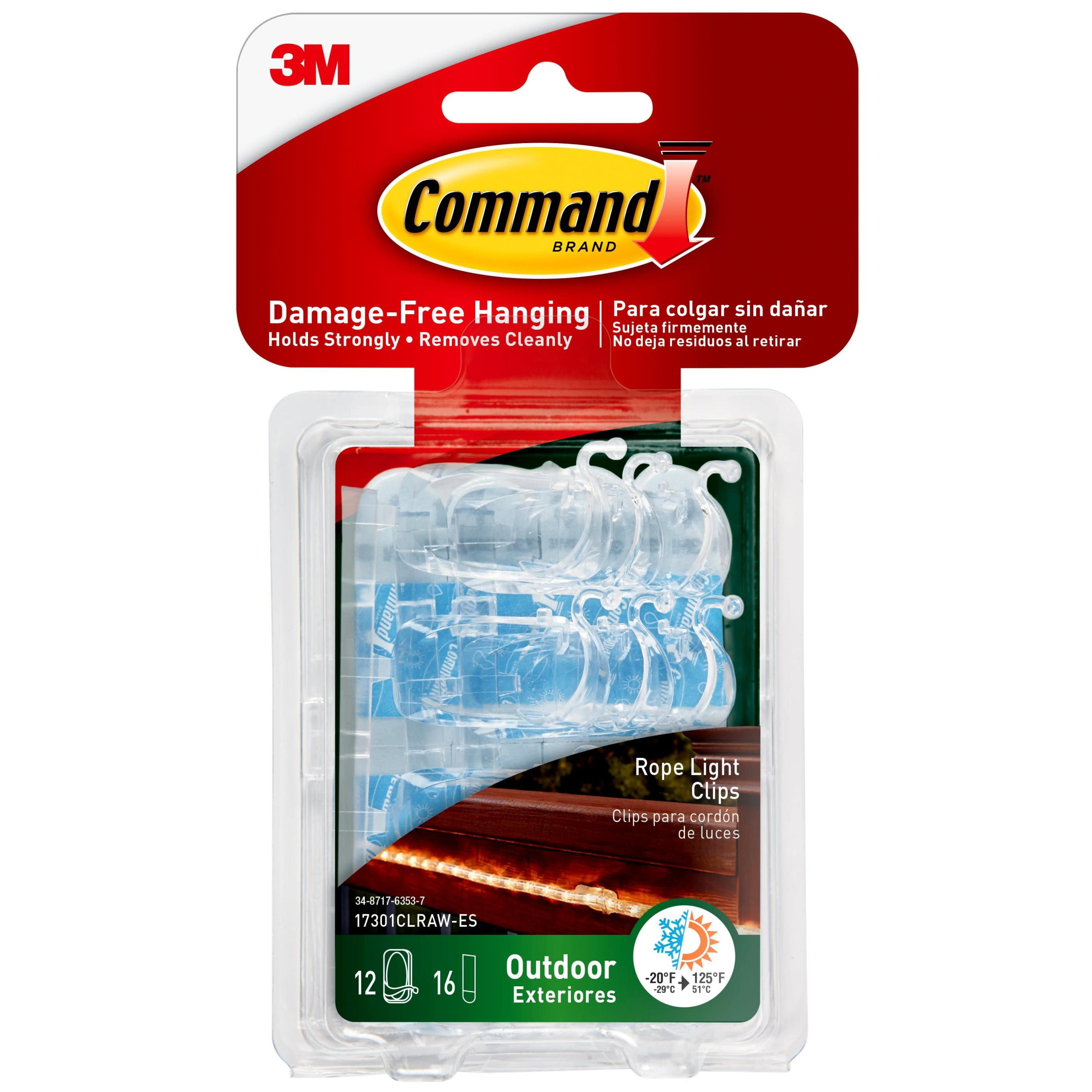 3M Command Outdoor Rope Light Clips - 2 Pack - Walmart.com