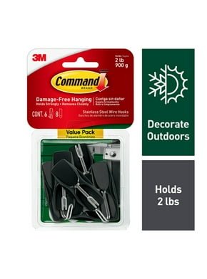 Command Outdoor Hooks in Command Hooks - Walmart.com
