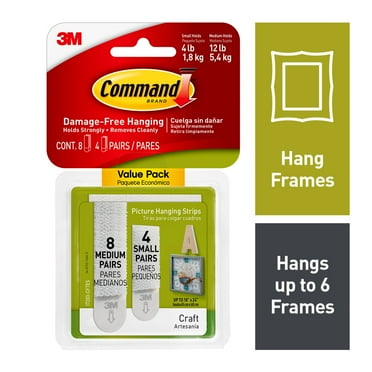 Command Picture Hanging Variety Kit, 24 pieces, Hangs up to 7 pictures ...