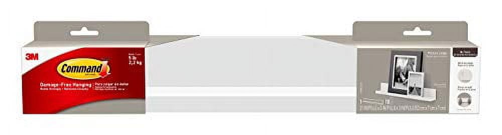 Command Picture Ledge, Quartz, 1-Ledge, 10-Medium Strips, Decorate ...