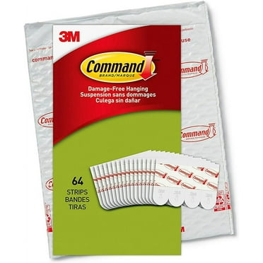Command Outdoor Clear Strip Refills, Medium and Large, 4 Medium Strips ...