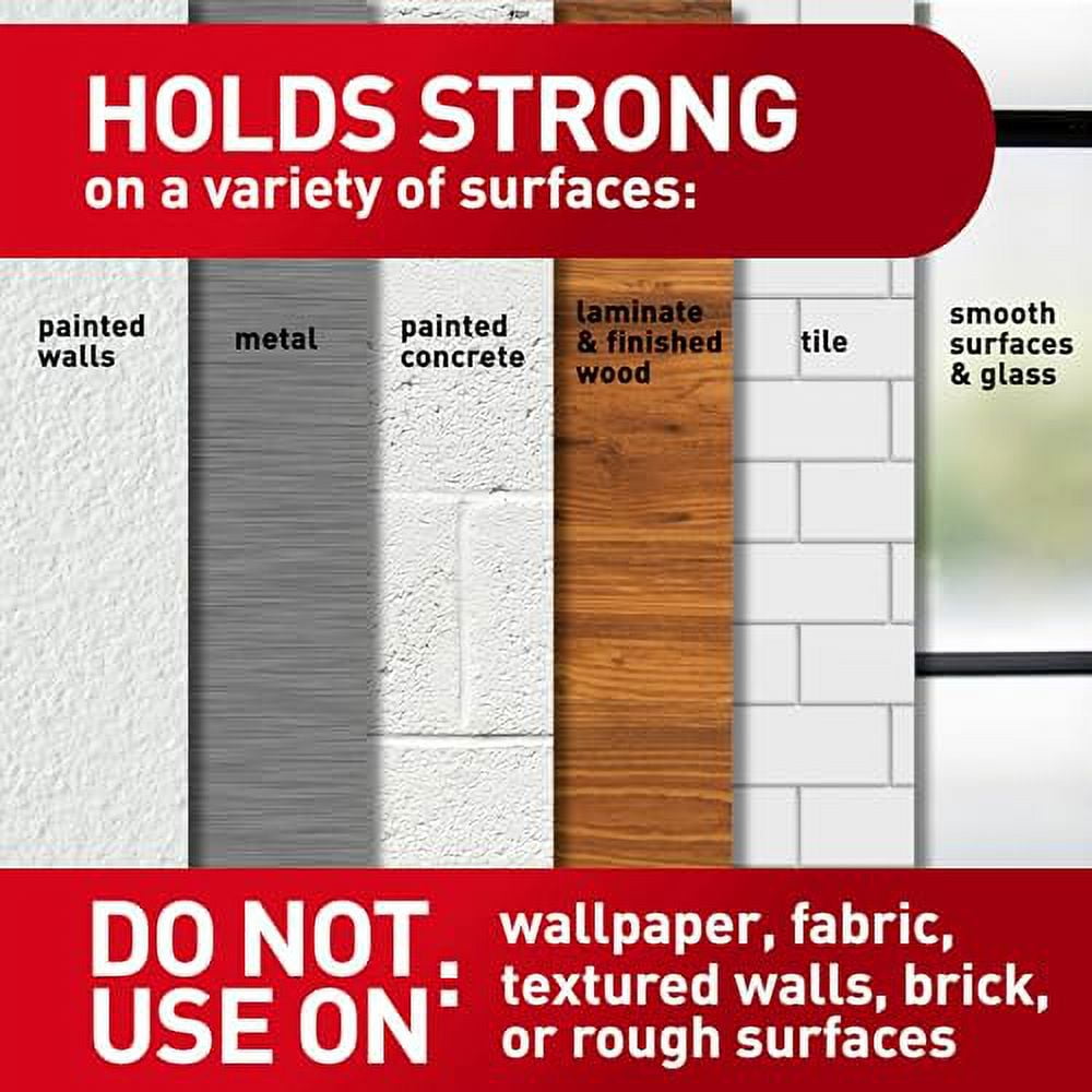 Command Poster Strips Mega Pack, 136 Command Strips Damage Free Hanging ...