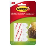 Command Poster Strips, White, Small, 12 Strips/Pack - Walmart.com