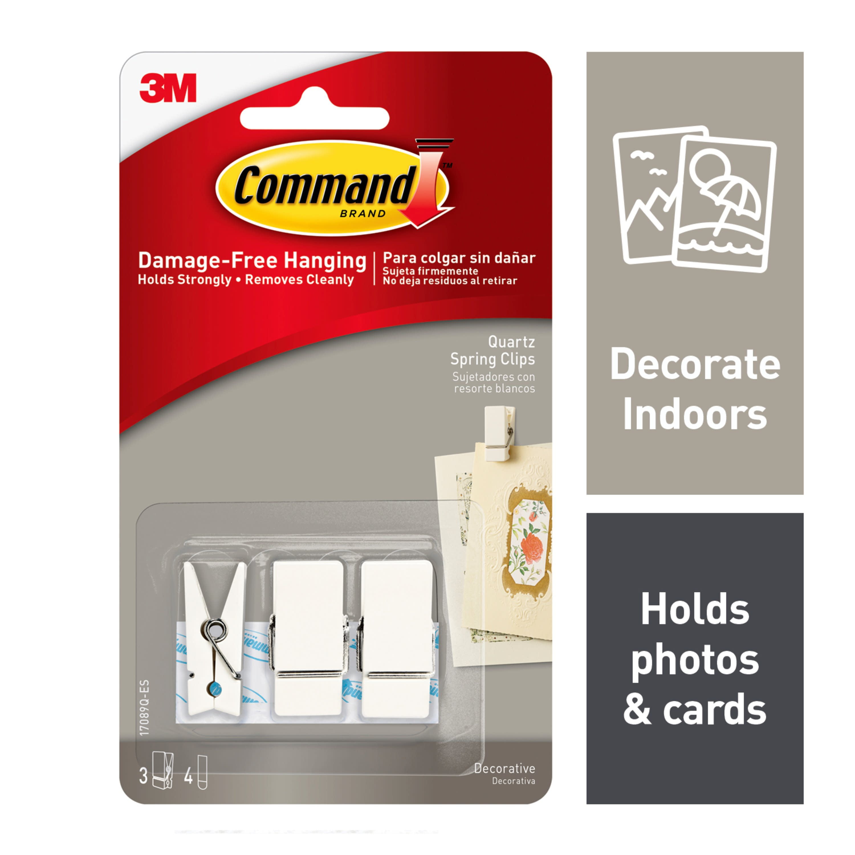 Command Quartz Spring Clips, 4 Wall Clips - Walmart.com