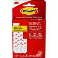 Command Decorating Clips Value Pack, White, 40 Clips, 48 Strips/Pack ...