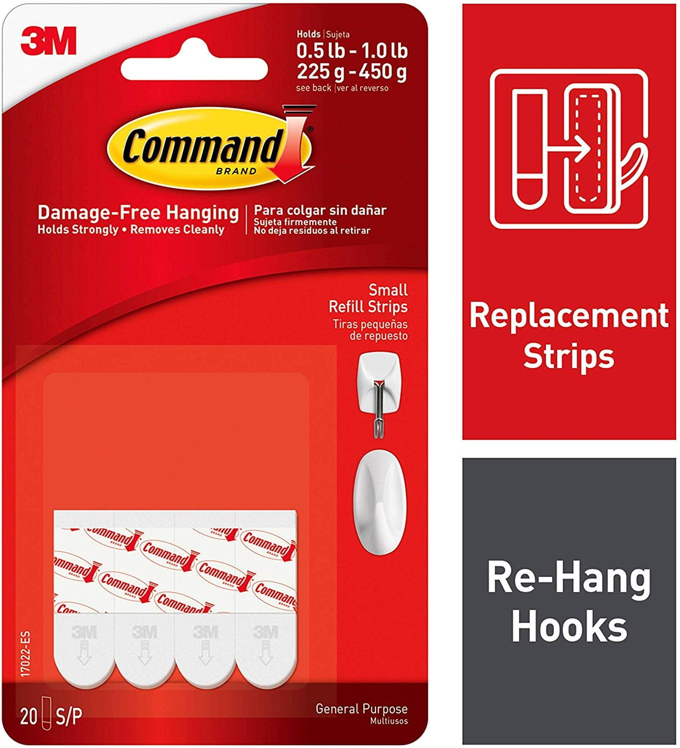 Command Replacement Strips 17022-ES - Walmart.com
