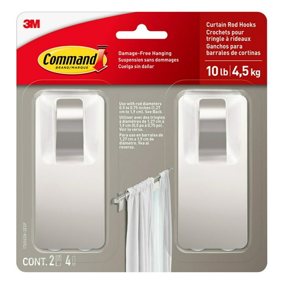 Command Strip Curtain Rod