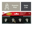 Command, Slate Key Rail, Small, 1 Key Rail with 4 Hooks - Walmart.com