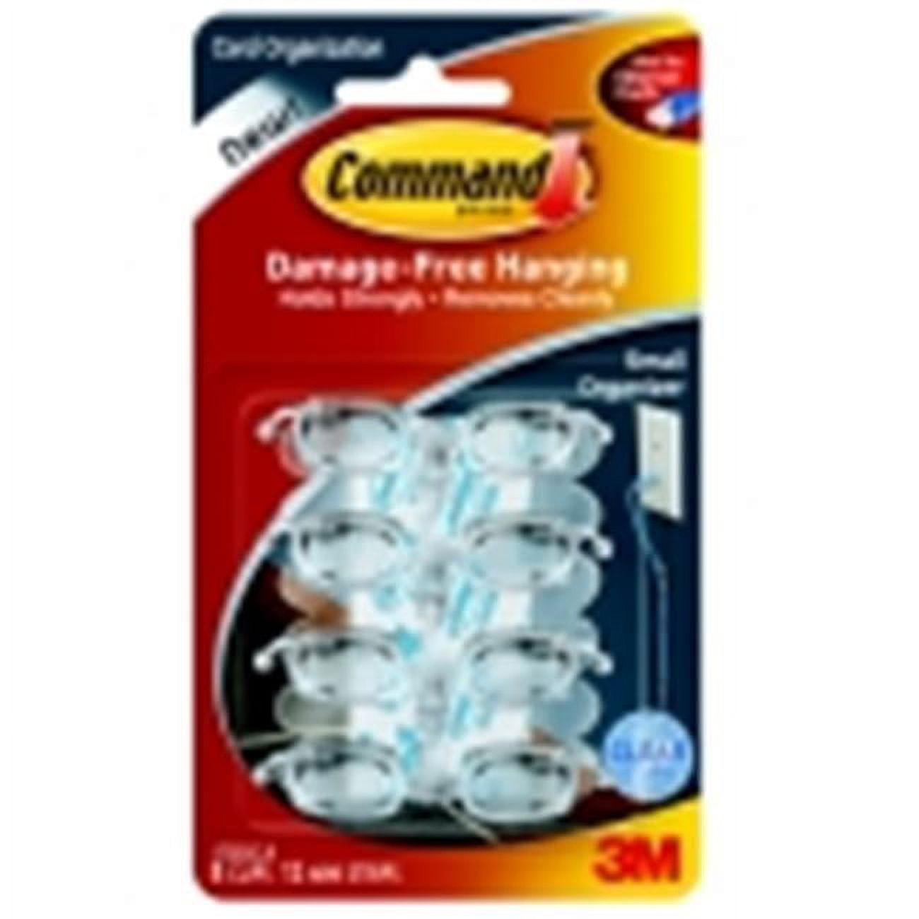 Command Small Clear Cord Clip With 12 Adhesive Strips, Pack 8 - Walmart.com